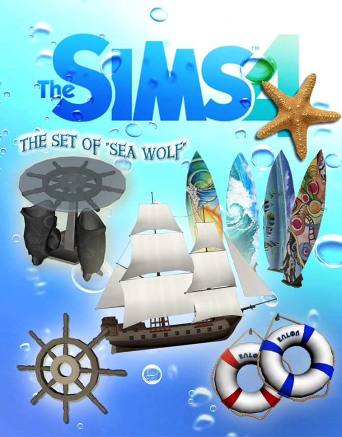 The marine set of "Sea Wolf" by Stanislav at Mod The Sims » Sims 4 Updates