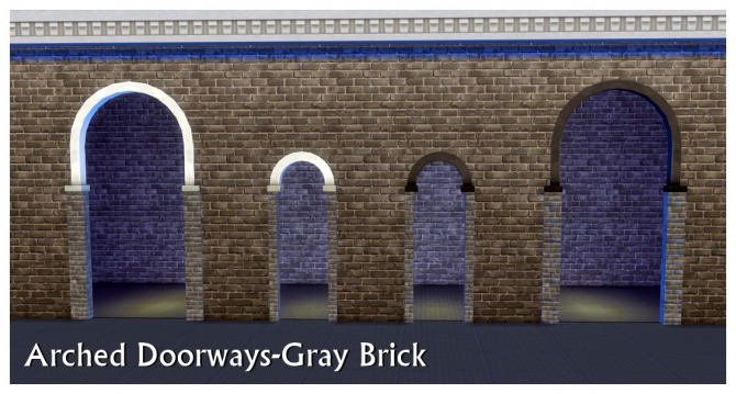 Brick Arched Doorways and Windows at SimDoughnut » Sims 4 Updates