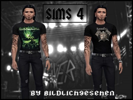 Heavy Metal t-shirts Part III at Akisima » Sims 4 Updates