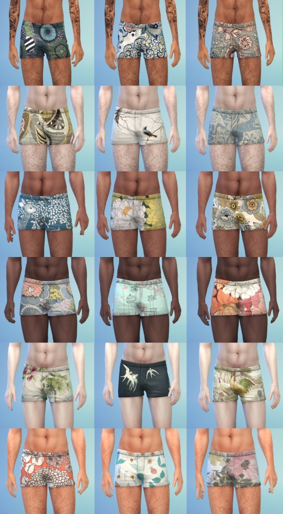 AU naturale boxers at Baufive » Sims 4 Updates