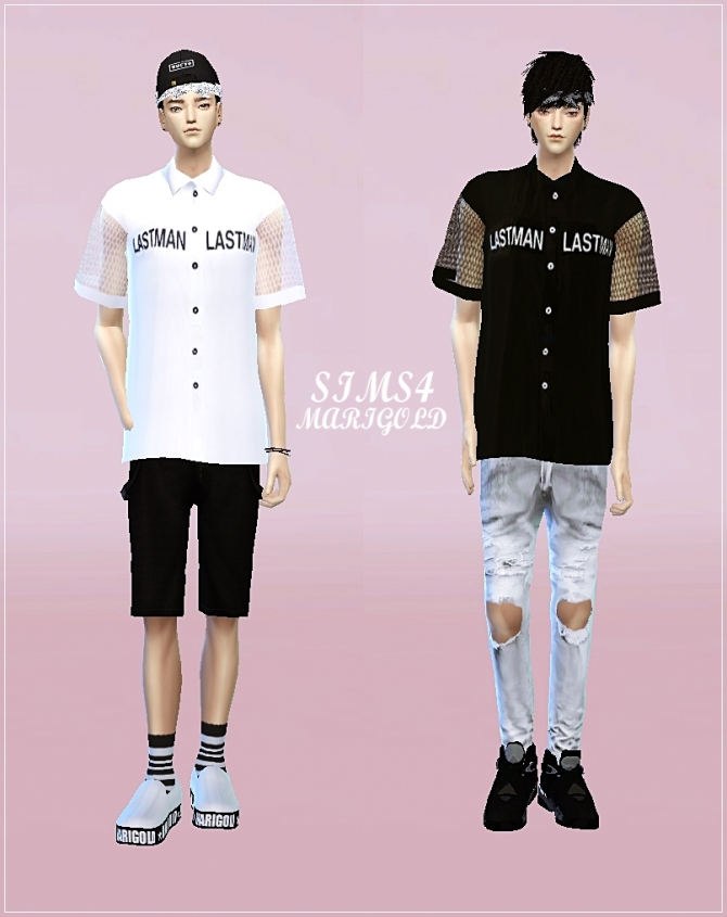 Male mesh shirts at Marigold » Sims 4 Updates