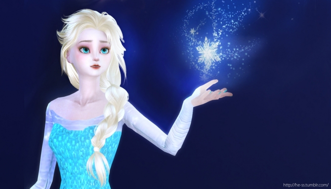 FROZEN ELSA poses at HESS » Sims 4 Updates