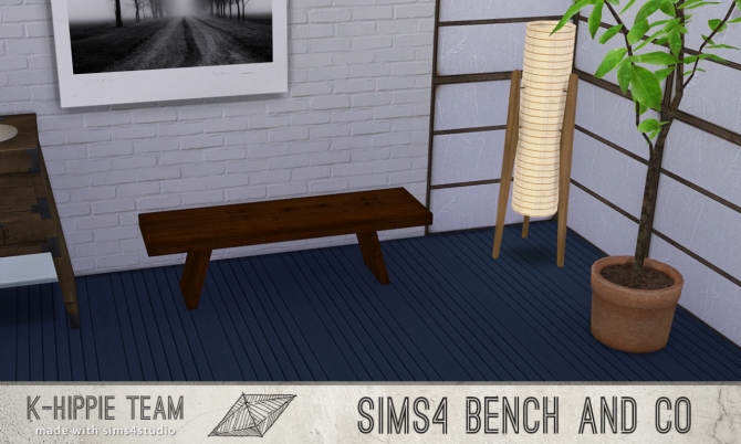 7 Benches Zen Serie vol 1 at K-hippie » Sims 4 Updates