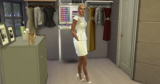 Peplum Eve Dress by MzEnvy20 at Mod The Sims » Sims 4 Updates