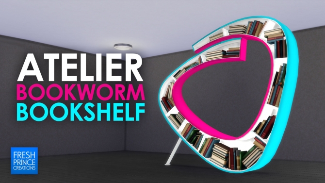 Atelier Bookworm Bookshelf by Fresh-Prince at Mod The Sims » Sims 4 Updates