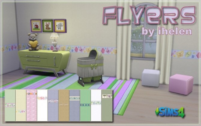 Flyers Walls at ihelensims » Sims 4 Updates