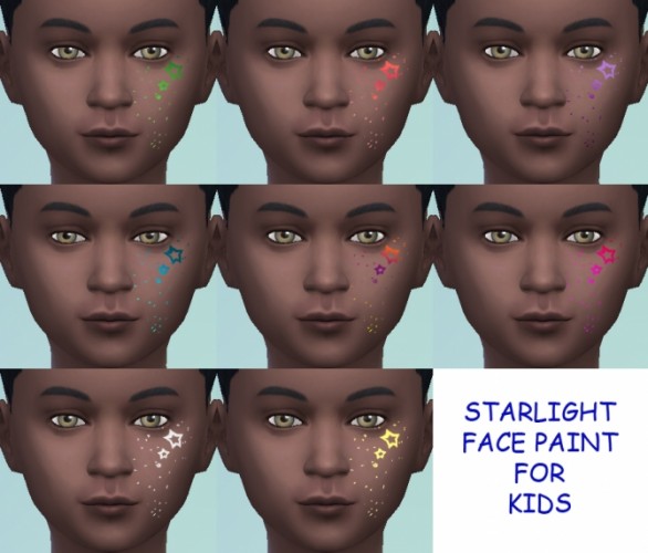 4 New Face Paints for Kids by Simmiller at Mod The Sims » Sims 4 Updates