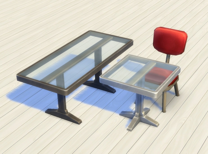 Simple Metal Tables by plasticbox at Mod The Sims » Sims 4 Updates