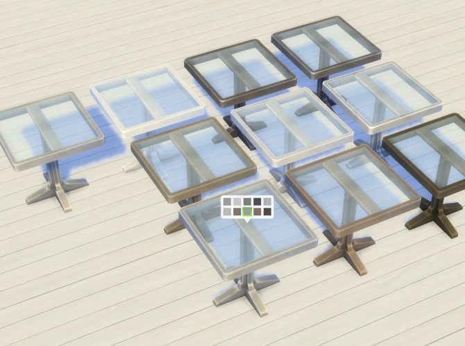 Simple Metal Tables by plasticbox at Mod The Sims » Sims 4 Updates