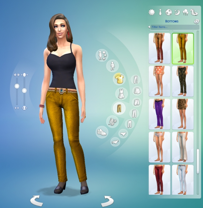 Crushed velvet skinny jeans by Neemeister at Mod The Sims » Sims 4 Updates