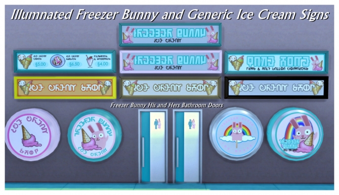 The Freezer Bunny Ice Cream Stand Franchise Kit V2.0 at SimDoughnut ...
