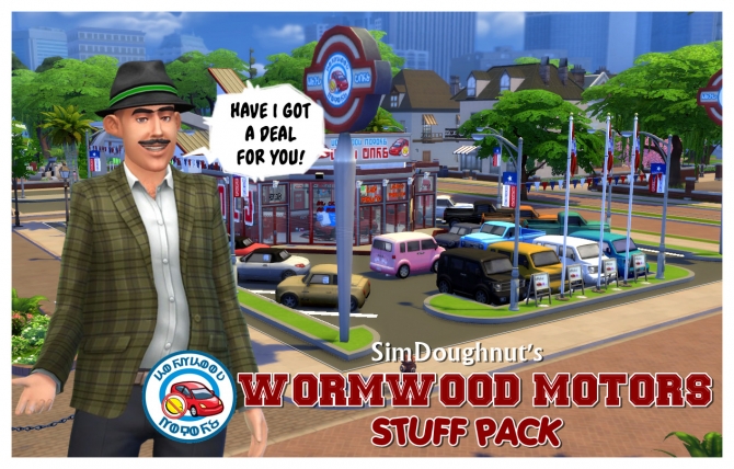 Wormwood Motors Stuff Pack at SimDoughnut » Sims 4 Updates