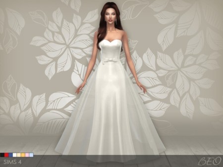 Wedding dress 01 at BEO Creations » Sims 4 Updates