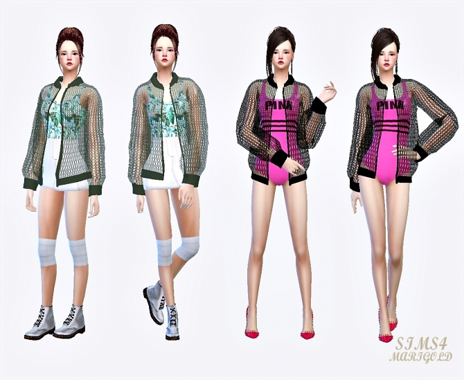 Female mesh jacket at Marigold » Sims 4 Updates