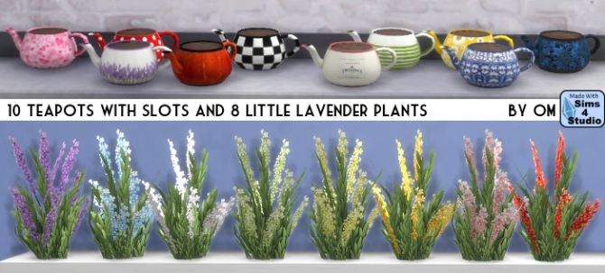 Separated teapot and smaller lavender at Sims 4 Studio » Sims 4 Updates