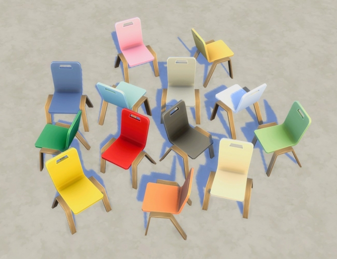 Stackable Kindermade Chair + Recolours by plasticbox at Mod The Sims ...