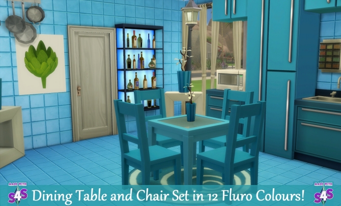 Dining Table and Chair Set by wendy35pearly at Mod The Sims » Sims 4 ...