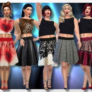 Autumn dress by SamanthaGump at Sims 4 Nexus » Sims 4 Updates