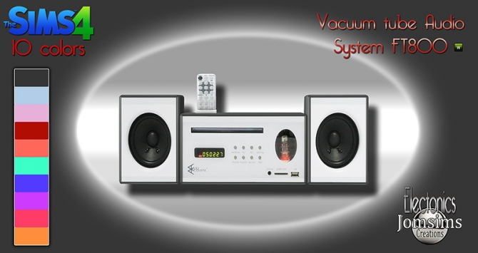 VACCUM tube Audio System FT800 at Jomsims Creations » Sims 4 Updates
