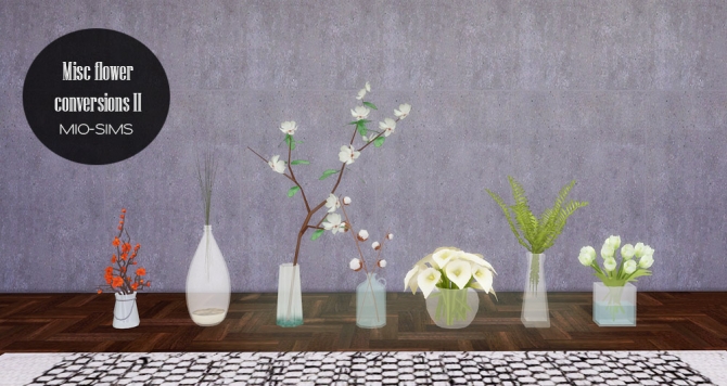 Misc flower conversions II at MIO » Sims 4 Updates