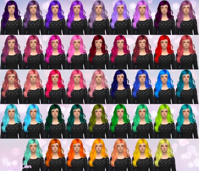 Newsea Color of Wind Hair Retexture at Aveira Sims 4 » Sims 4 Updates