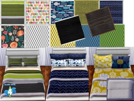 2T4 Jonesi’s Bed Blankets by Oldbox at All 4 Sims » Sims 4 Updates