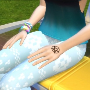 Skeleton Hand Tattoos by Pralinesims at TSR » Sims 4 Updates