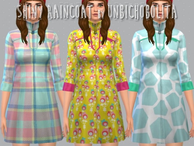 Shiny raincoat at Un bichobolita » Sims 4 Updates