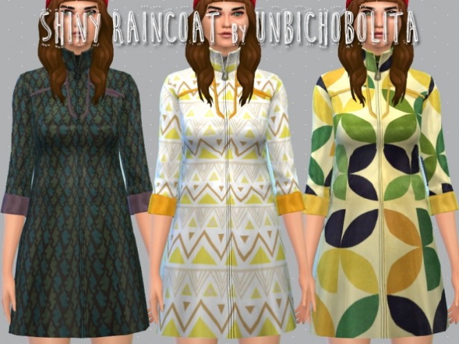 Shiny raincoat at Un bichobolita » Sims 4 Updates
