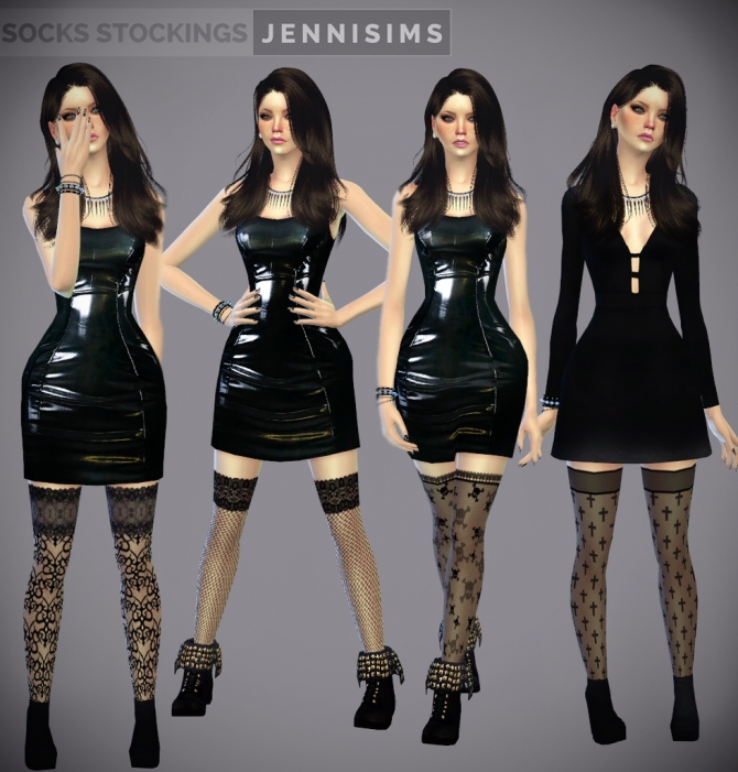 Socks Stockings Wonder Girls (12 designs) at Jenni Sims » Sims 4 Updates