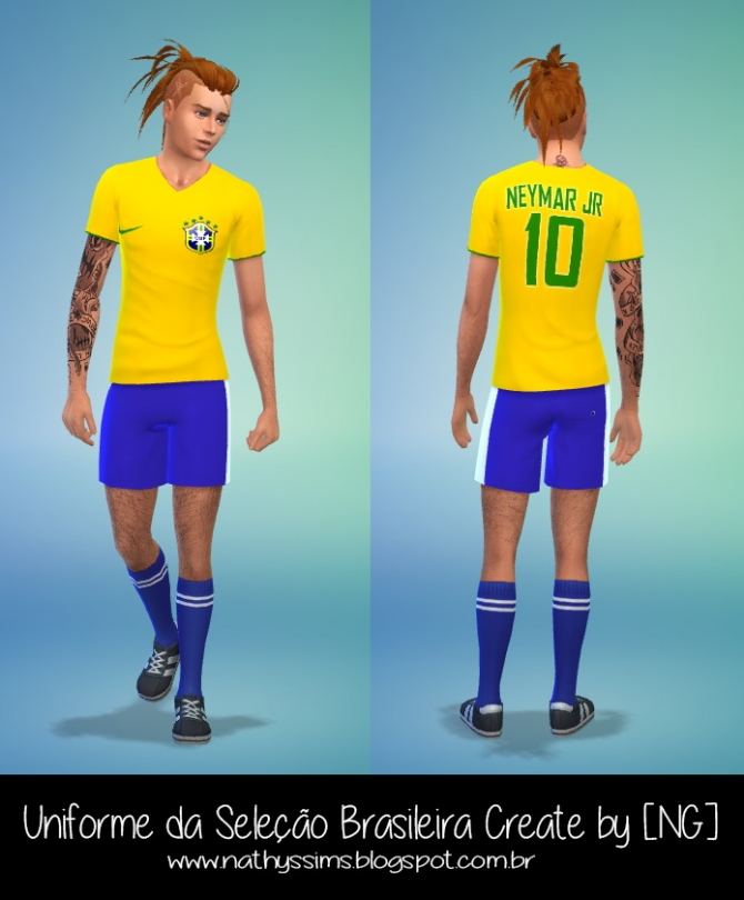 Brazilian uniforms at Nathys Sims » Sims 4 Updates