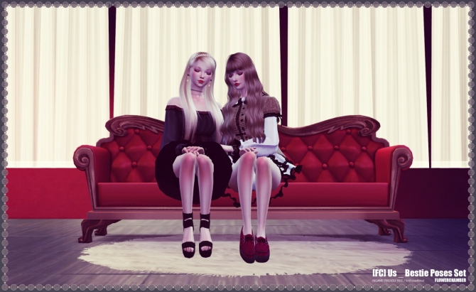 Bestie Poses at Flower Chamber » Sims 4 Updates