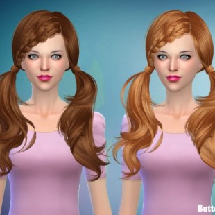 Simpliciaty Muse Hair Clayified at KotCatMeow » Sims 4 Updates
