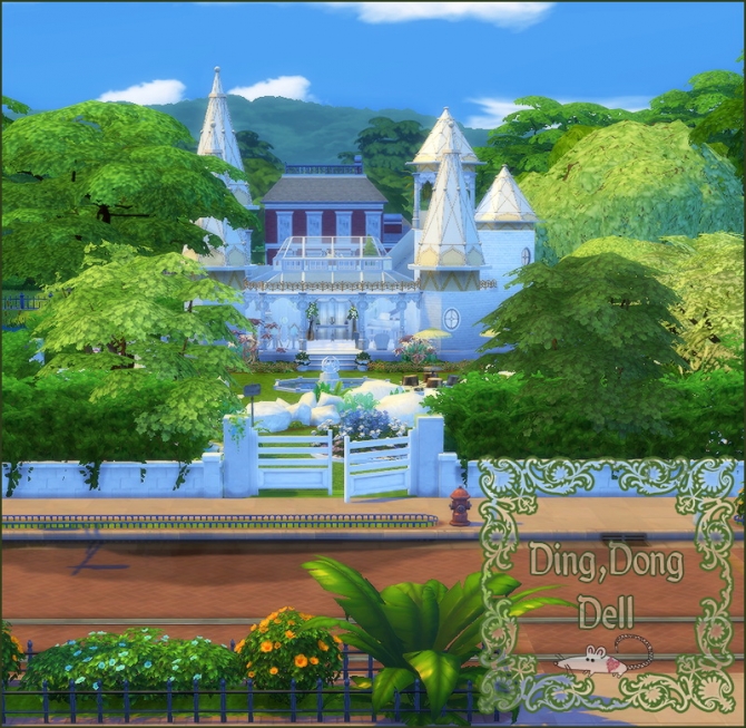 DingDongDell fantasy house at Loverat Sims4 » Sims 4 Updates