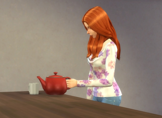 Functional Tea Pot by plasticbox at Mod The Sims » Sims 4 Updates