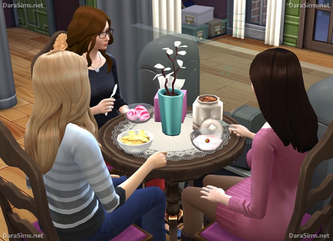 Croched doilies set at Dara Sims » Sims 4 Updates