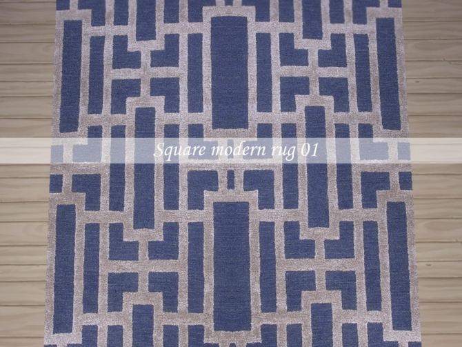 Square modern rug 01 at Tatyana Name » Sims 4 Updates