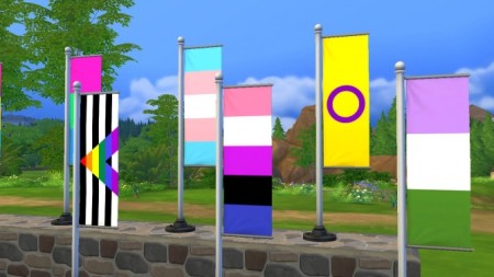 True Colours Pride Flags by Deontai at TSR » Sims 4 Updates