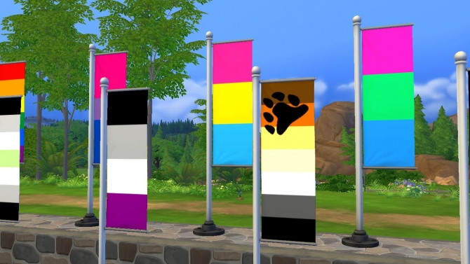 True Colours Pride Flags by Deontai at TSR » Sims 4 Updates