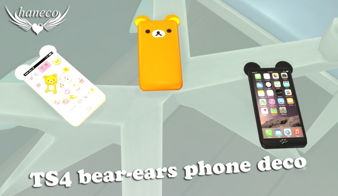 Bear ears phone and poses at HANECO’S BOX » Sims 4 Updates