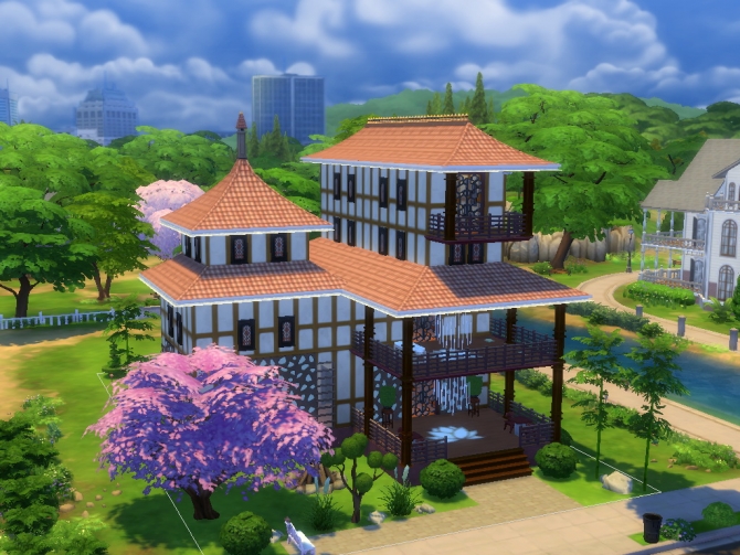 Feng Shui Cafe (no CC) at Tatyana Name » Sims 4 Updates