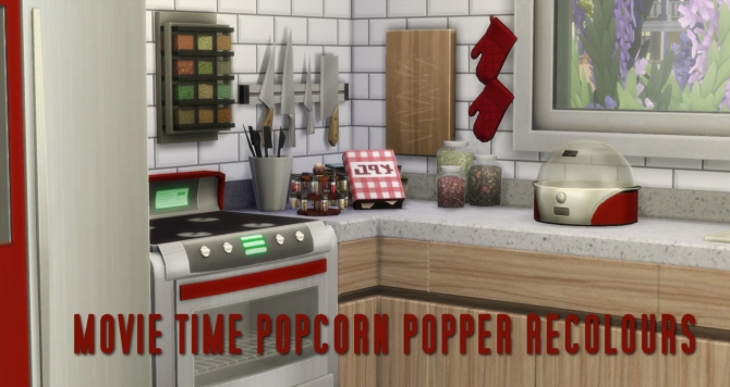 Popcorn popper recolors at Jorgha Haq » Sims 4 Updates