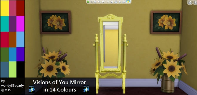 Vision Of You Mirror 14 Colours by wendy35pearly at Mod The Sims » Sims ...