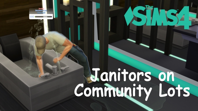 Janitors on Community Lots by weerbesu at Mod The Sims » Sims 4 Updates