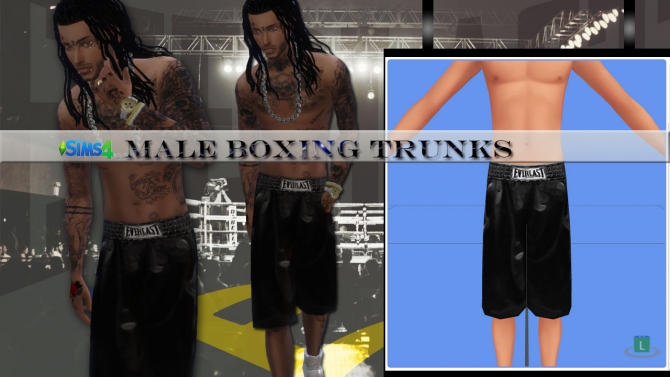 Cheap Boxing Trunks (Male) at Rimshard Shop » Sims 4 Updates