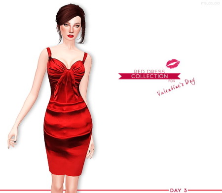 RED DRESS COLLECTION 3 at Leeloo » Sims 4 Updates