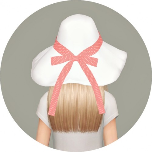Child Back Ribbon Wide Floppy Hat at Marigold » Sims 4 Updates