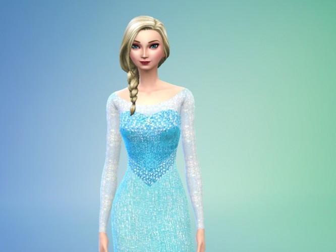 Elsa from Frozen by Niharika.Basu at Mod The Sims » Sims 4 Updates