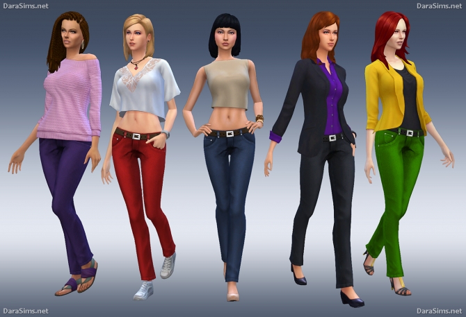 Female Jeans at Dara Sims » Sims 4 Updates
