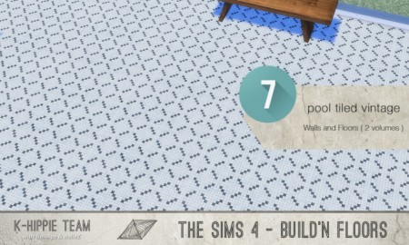Pool Tiled Vintage Set volume 1 & 2 at K-hippie » Sims 4 Updates